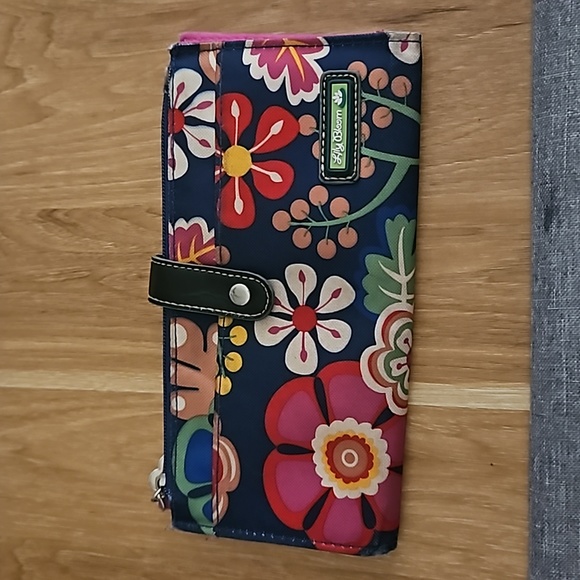 Lily Bloom | Bags | Lily Bloom Floral Travelpassport Wallet In Dark ...